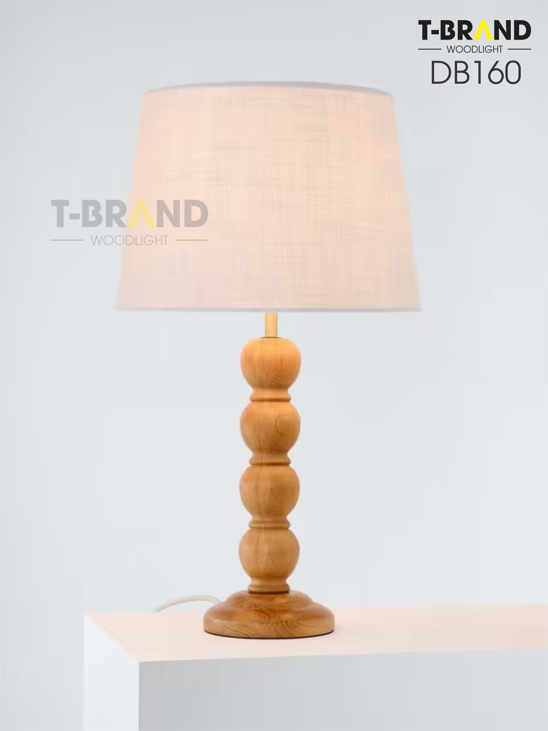 Đèn bàn – đèn ngủ khách sạn hotel resort DB160 - Đèn gỗ trang trí T-Brand